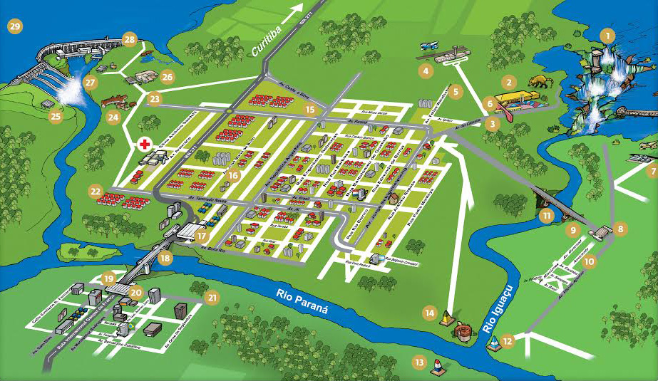 Maps de Foz Do Iguaçu: Localize Todas As Atrações Sem Se Perder
